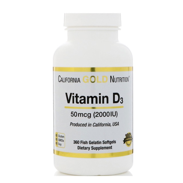 💥pre order💥🇺🇸 California Gold Nutrition Vitamin D3, 50 mcg (2000 IU ...