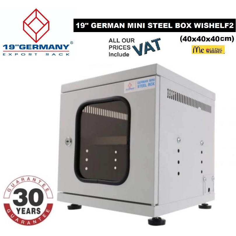 ลตต่ำกว่าทุนของใหม่..ตู้แร็ค 19" GERMANY MINI STEEL BOX w/Shelf รุ่น G6-40040 สีเทาอ่อน / รุ่น ...