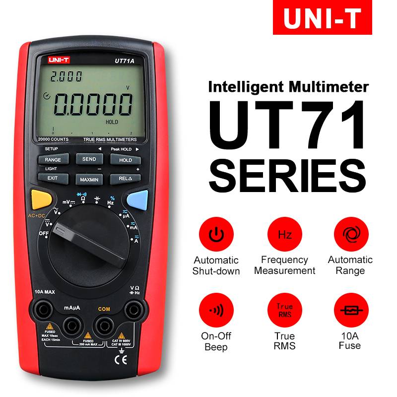 Uni-t UT71A UT71B UT71C UT71D UT71E มัลติมิเตอร์แบบดิจิตอล AC DC True ...