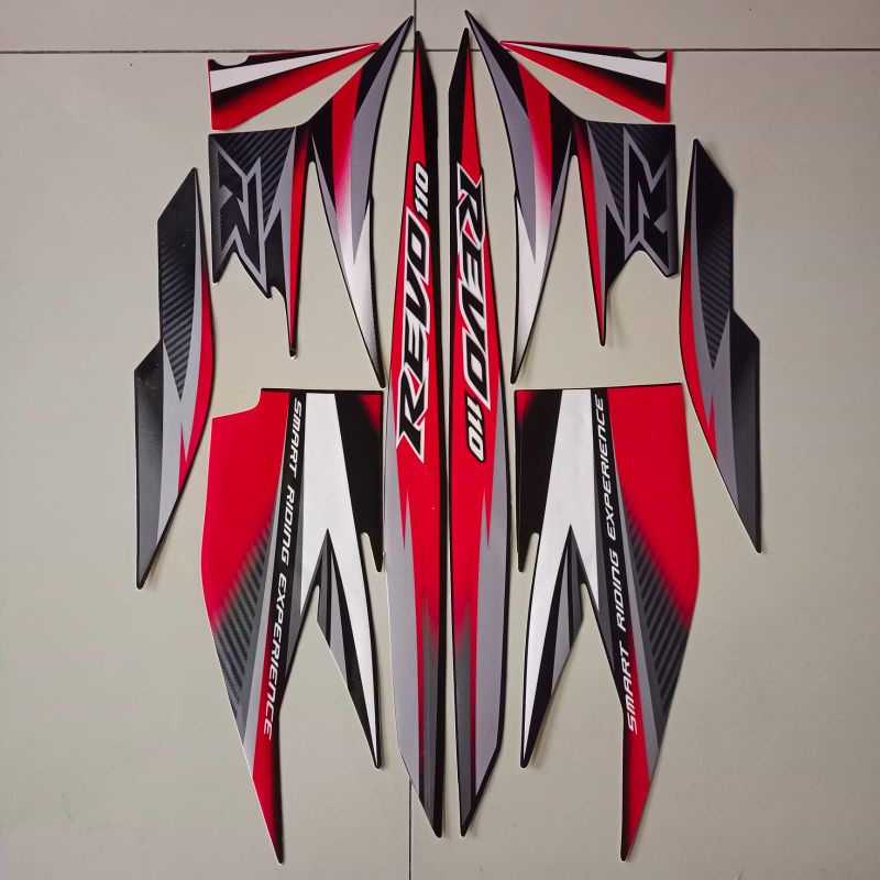 Merah HITAM Honda revo Absolute 110 2011 2012 แถบดํา ขลิบแดง ตัวcw ...