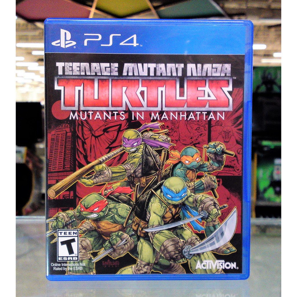 แผ่นเกม PS4 มือสอง Teenage Mutant Ninja Turtles (Z3,EN) แผ่นPS4 มือ2 ...
