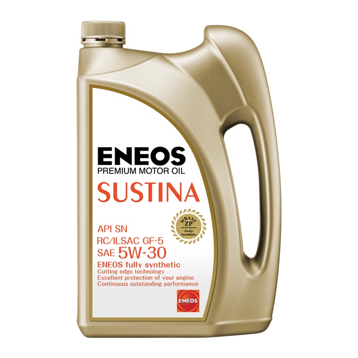 น้ำมันเครื่องเบนซิน ENEOS SUSTINA 5W-30 4 ลิตร | Shopee Thailand