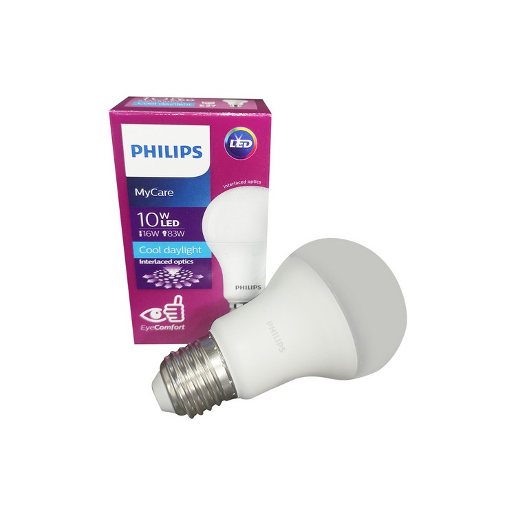 หลอด LED Bulb A55 10W COOL DAYLIGHT E27 PHILIPS | PHILIPS | LEDBulb 10W E27 CDL หลอดไฟ LED ...