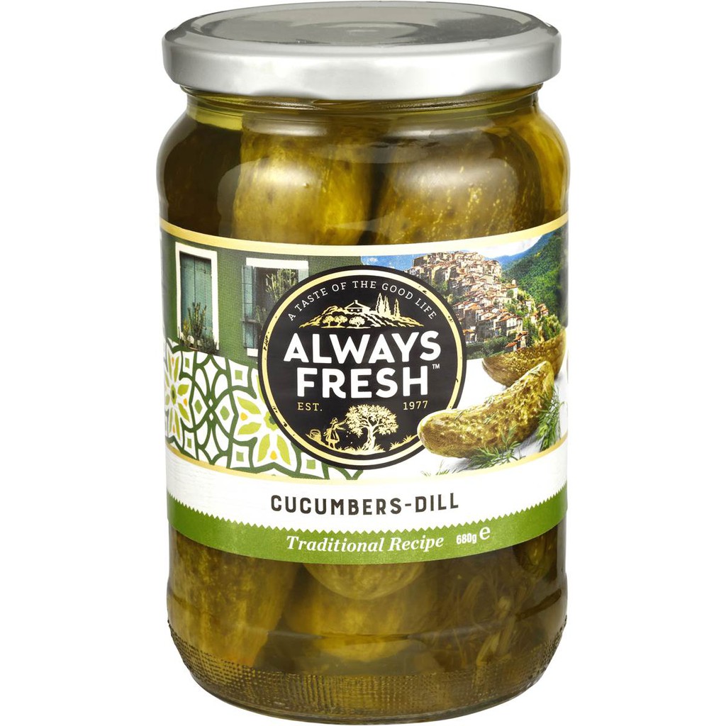 Always Fresh Original Dill Cucumbers 680g แตงกวาดิลล์ออริจินัล | Shopee ...