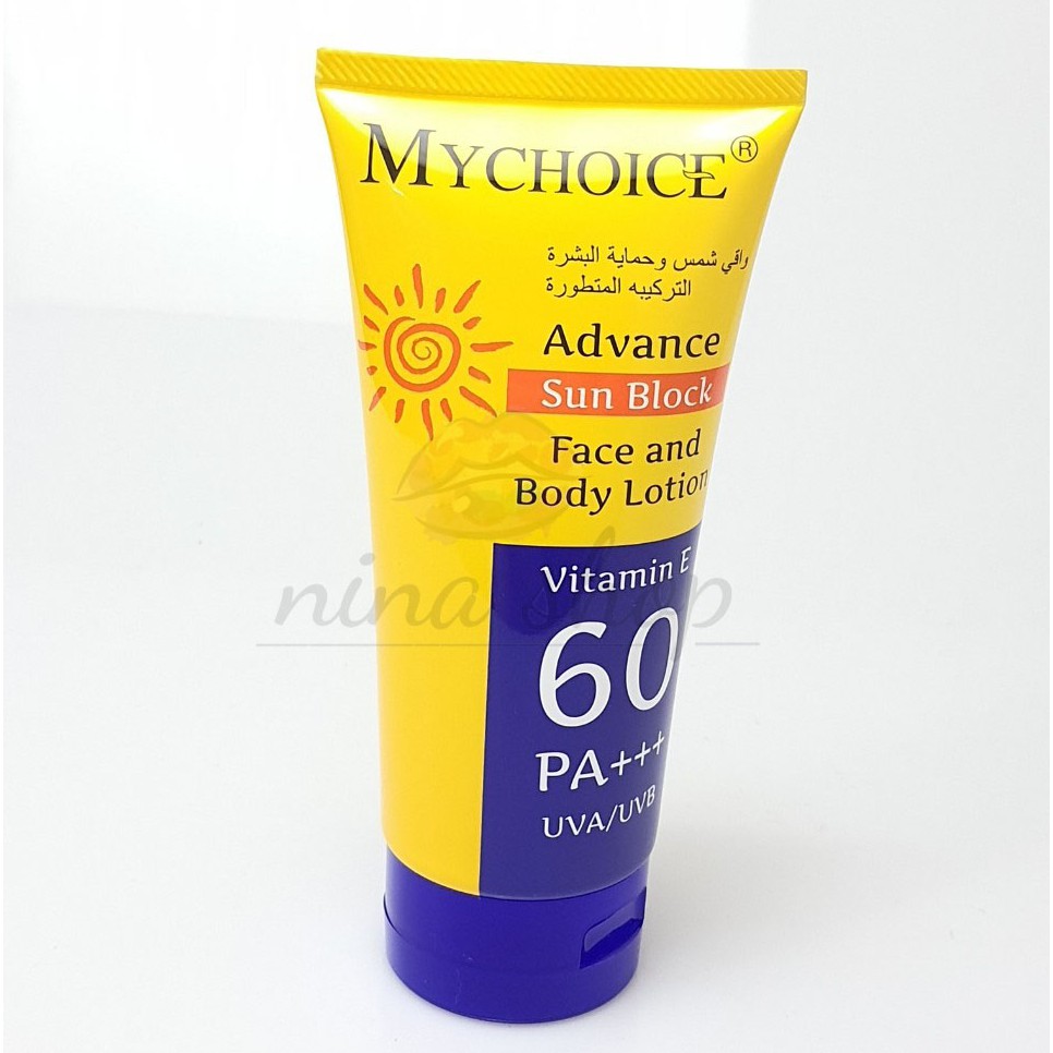 กันแดด My Choice SPF60 PA+++ ผลิตภัณฑ์ที่ช่วยปกป้องผิว F-60CC-170 (หลอดเหลือง) | Shopee Thailand