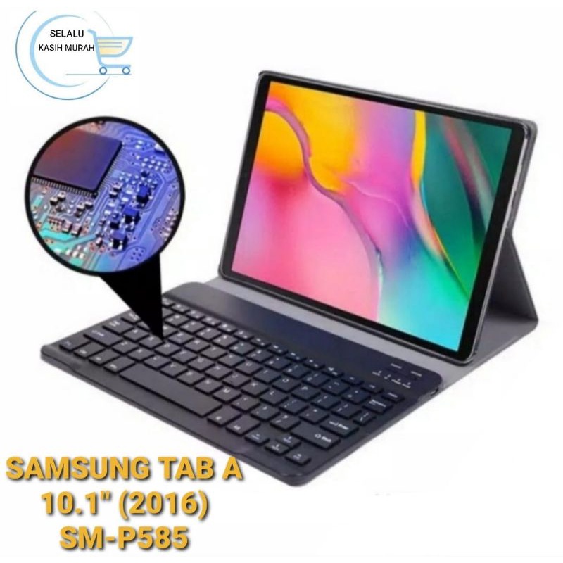 เคสโทรศัพท์ แบบฝาพับ พร้อมคีย์บอร์ด สําหรับ Samsung Galaxy Tab A 10.1 นิ้ว 2016 SM-P585 SM-P580 ...