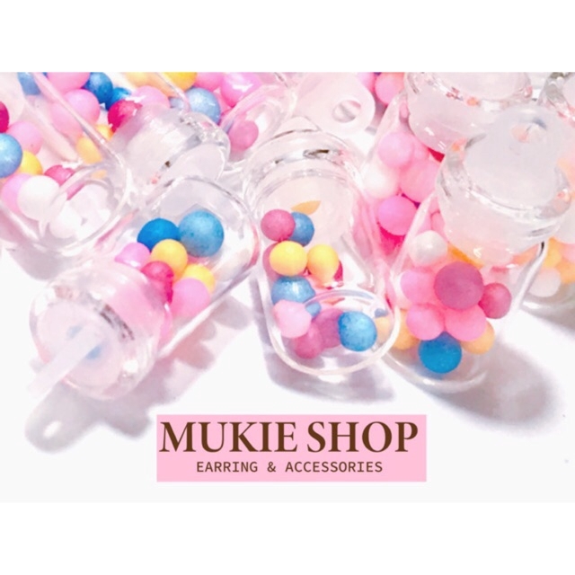 Mukie shop DIY ขวดลูกปัด 10mm*25mm (แพ็ค10ชิ้น) มุกี้ ช้อป | Shopee ...