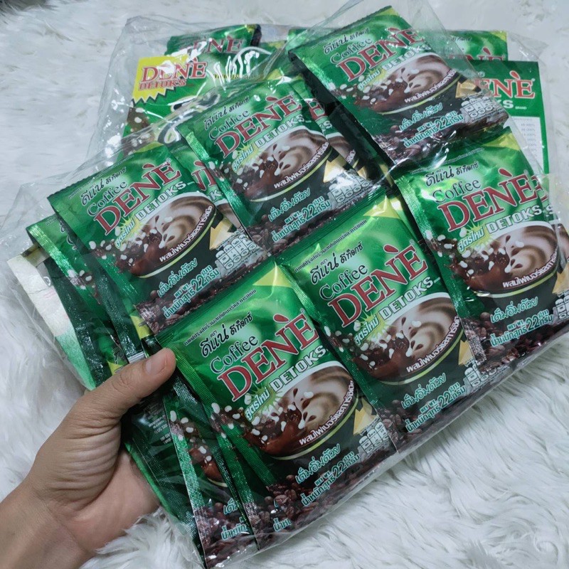 Coffee DENE Detoxs กาแฟดีแน่ ดีท็อก 30 ซอง(ห่อสี เขียว) | Shopee Thailand
