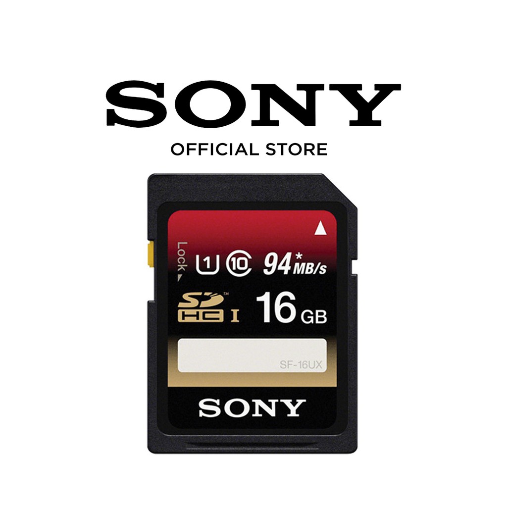 Sony Class 10 Memory SD Card UX Series SDHC UHS-1 (16GB) SF-16UX ...