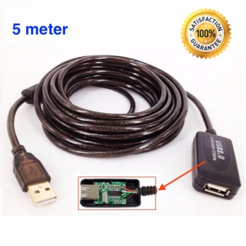 Usb Active 2.0 Extension cable สายต่อยาว 5m , USB 2.0 Active Repeater ...