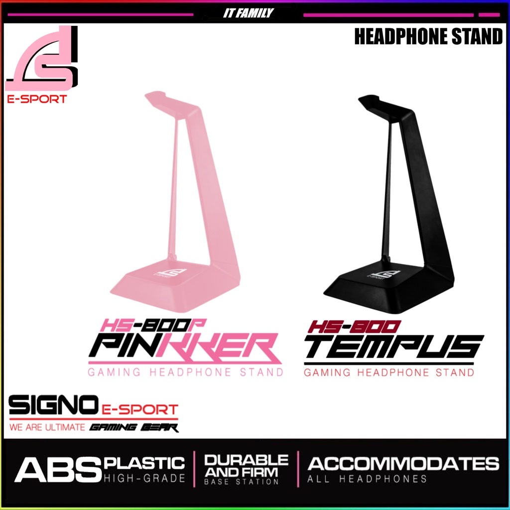ขาตั้งหูฟัง HEADSET STAND SIGNO HS-800 Tempus Gaming Headphone Stand ...
