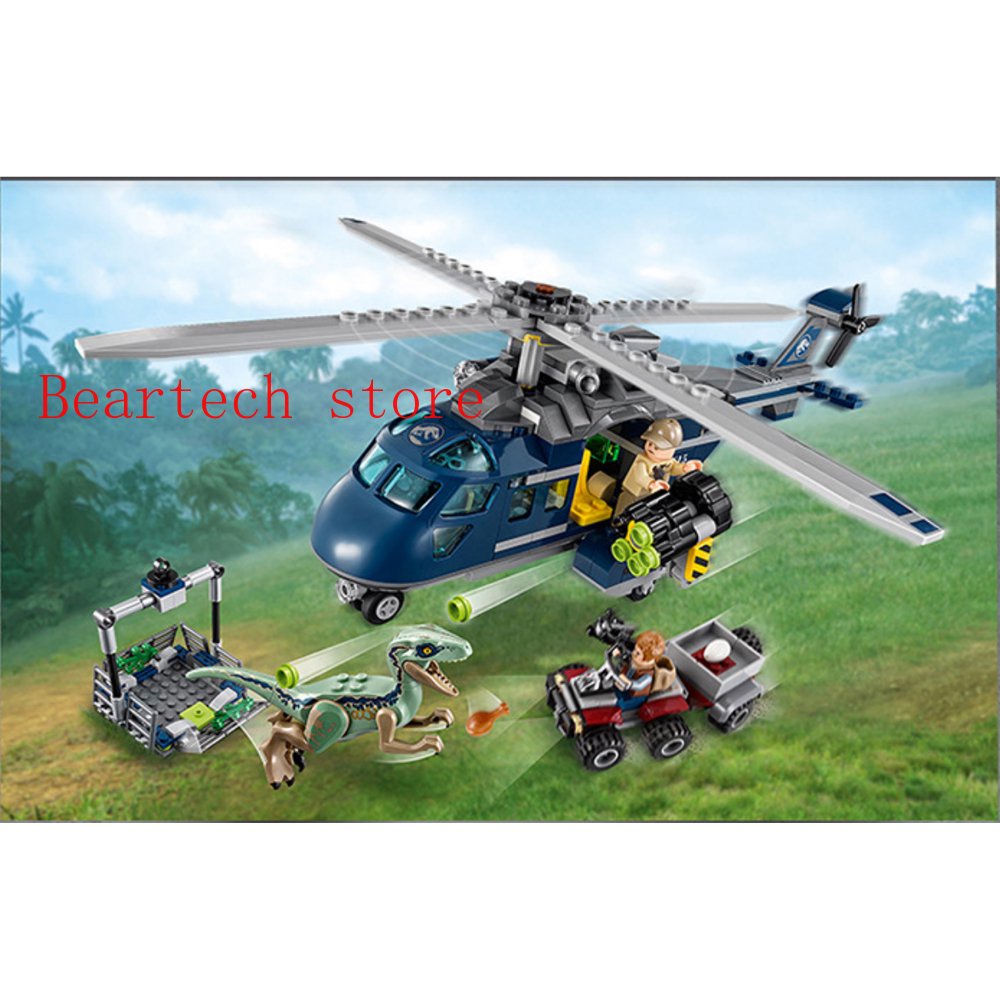 OVcs Lego 75928 Bricks Blue's Helicopter Pursuit Chase Jurassic World ...