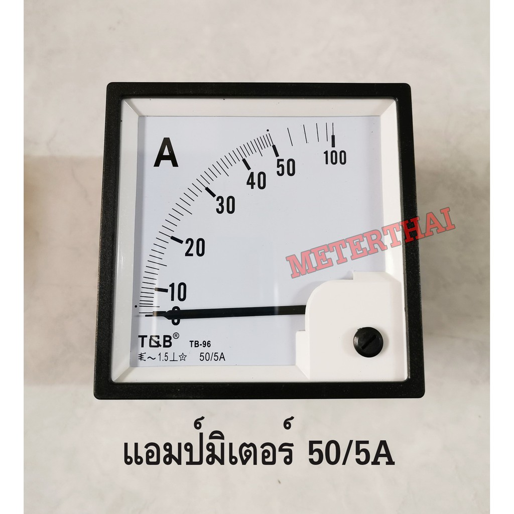 แอมป์มิเตอร์ (Ammeter) TB-96 50/5A ขนาด 96x96 mm. | Shopee Thailand