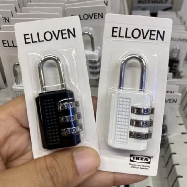 ELLOVEN เอลโลเวน แม่กุญแจ มีให้เลือก 2 สี ขาวหรือดำ By IKEA | Shopee ...