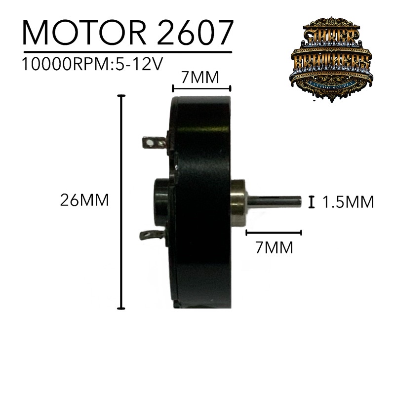 มอเตอร์ เครื่องสัก 2607 Tattoo Machine Motor ขนาด26MM หนา7MM | Shopee ...