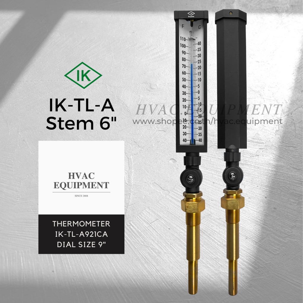 IK-TL-A Stem 6" เทอร์โมมิเตอร์อุตสาหกรรม Adjustable Angle Thermometer ...