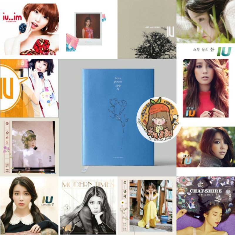 (พร้อมส่ง) อัลบั้ม ไอยู IU CHAT-SHIRE/Flower Bookmark/Last Fantasy/REAL/Growing Up/IU..IM/Lost ...