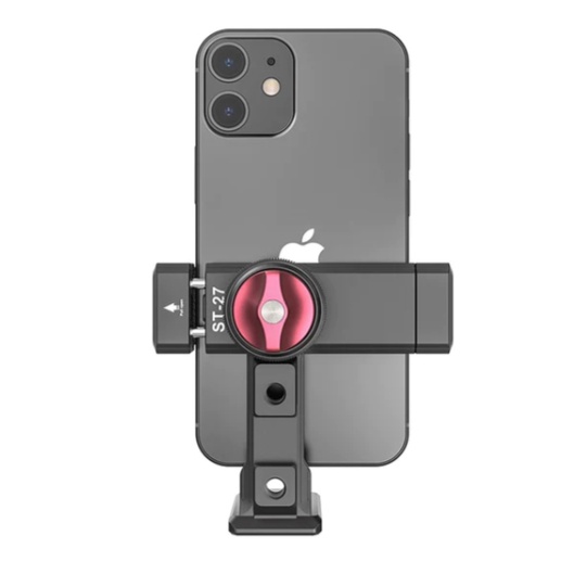 Ulanzi ST-27 Phone Tripod Mount ที่หนีบมือถืออลูมิเนียม แบบสปริง หมุน ...