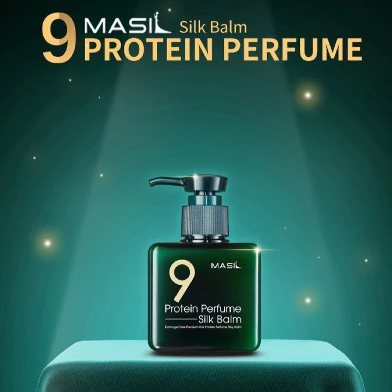 Masil 9 protein perfume silk balm 180 ml. โปรตีนบำรุงผมนำเข้าจากประเทศเกาหลีของแท้เท่านั้น ...