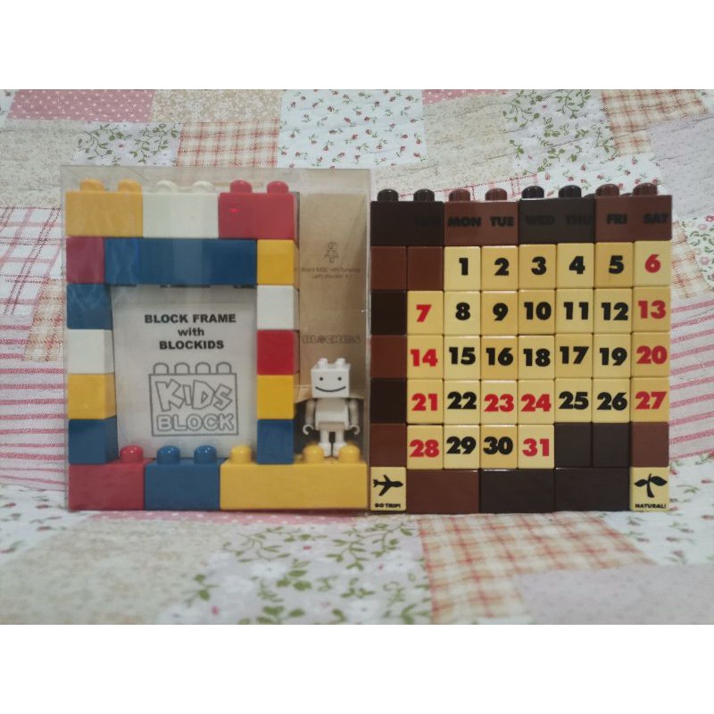 BLOCK FRAME with BLOCKIDS + BUILDING BLOCK CALENDAR made in JAPAN ...