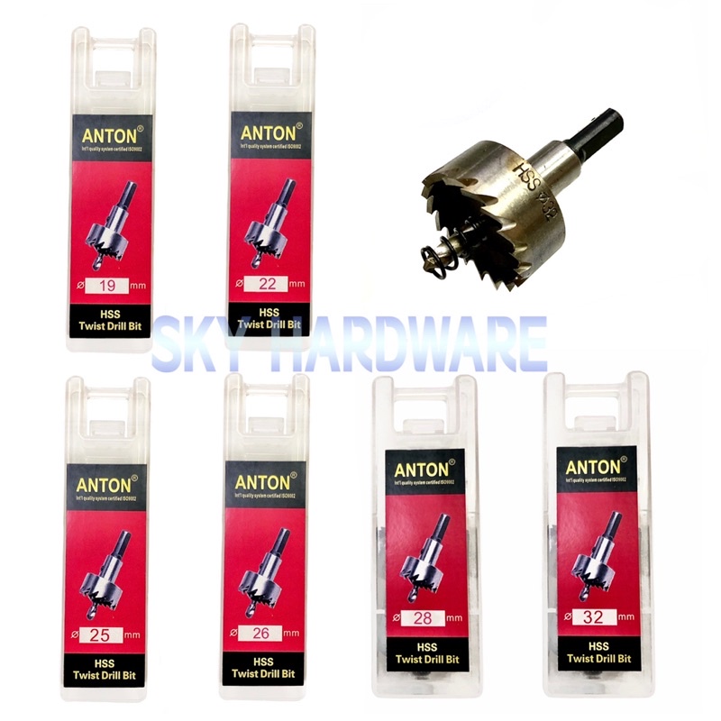ANTON โฮลซอ เจาะเหล็ก อลูมิเนียม 19mm-32mm | Shopee Thailand