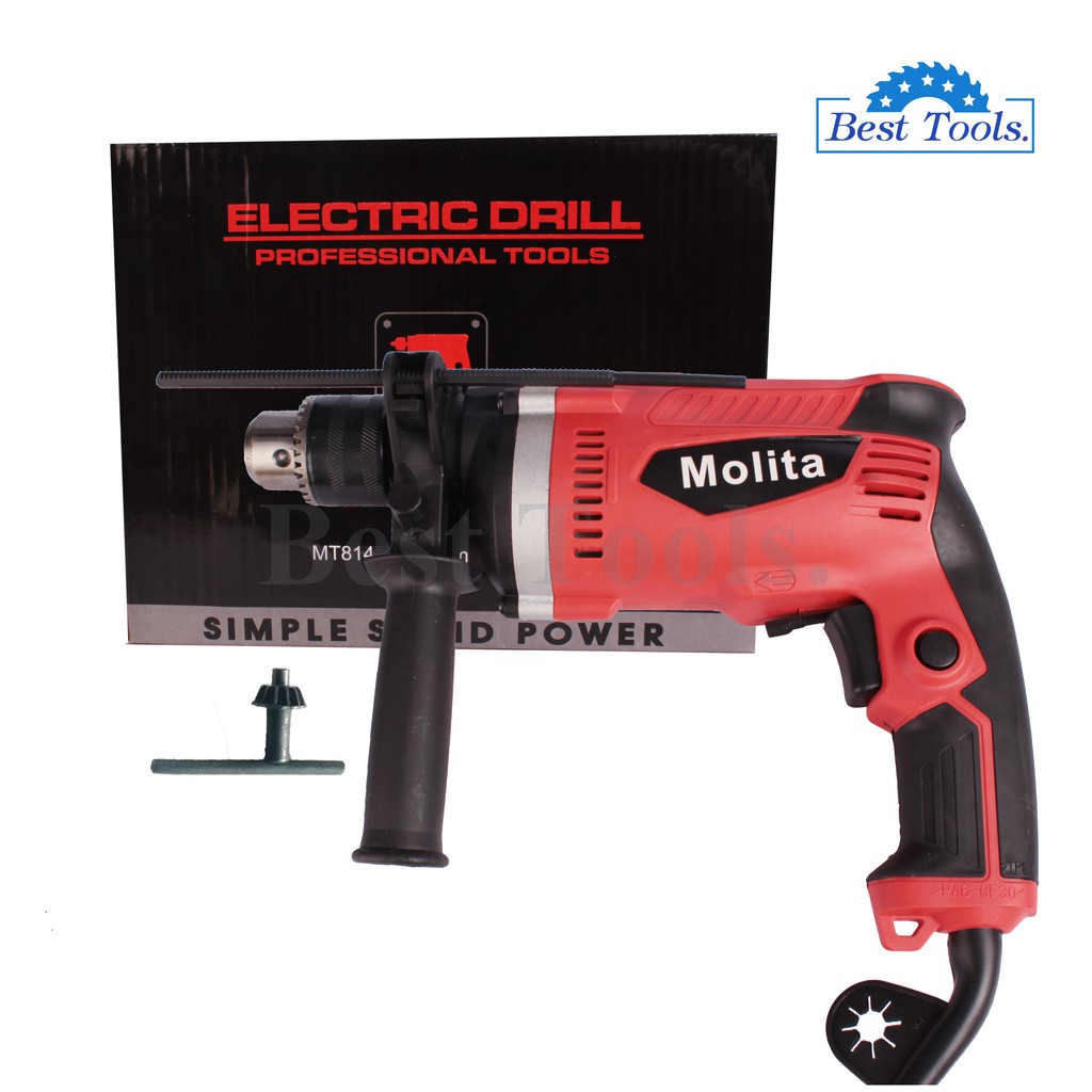 MOLITA สว่านไฟฟ้า เจาะ กระแทก 16 มิล 5 หุน 710 วัตต์ รุ่น MT814 ทองแดงแท้ 100% | Shopee Thailand