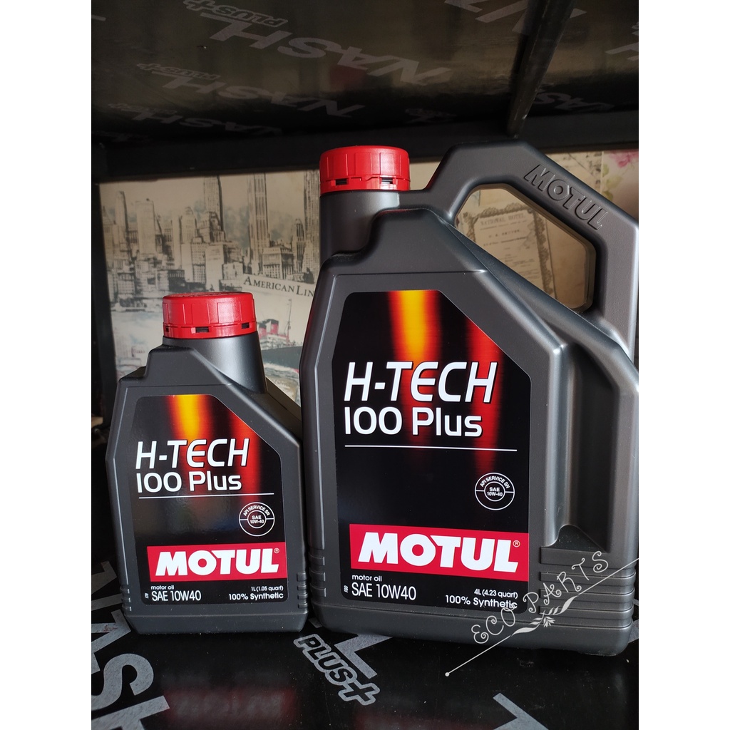 น้ำมันเครื่อง MOTUL H-TECH 100 Plus 10W40 สังเคราะห์ 100% | Shopee Thailand