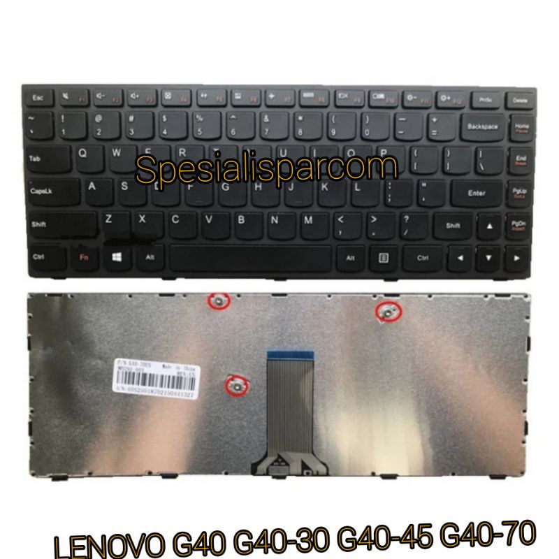 Keybord ORIGINAL LENOOVO G40 G40-30 G40-45 G40-70 G40-80 B40-30 B40-45 ...