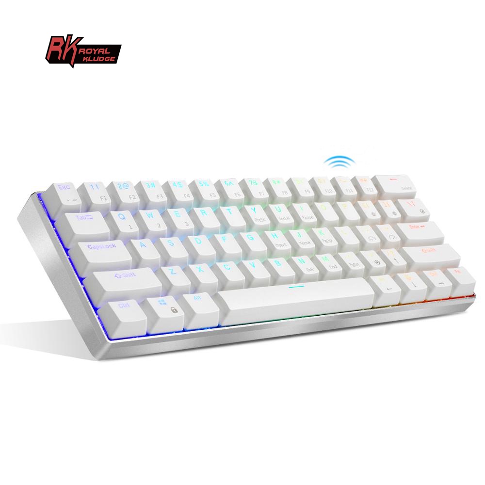 RK61 Royal Kludge Bluetooth 3.0 & USB C Dual Mode RGB Backlit Mechanical Keyboard | Shopee Thailand