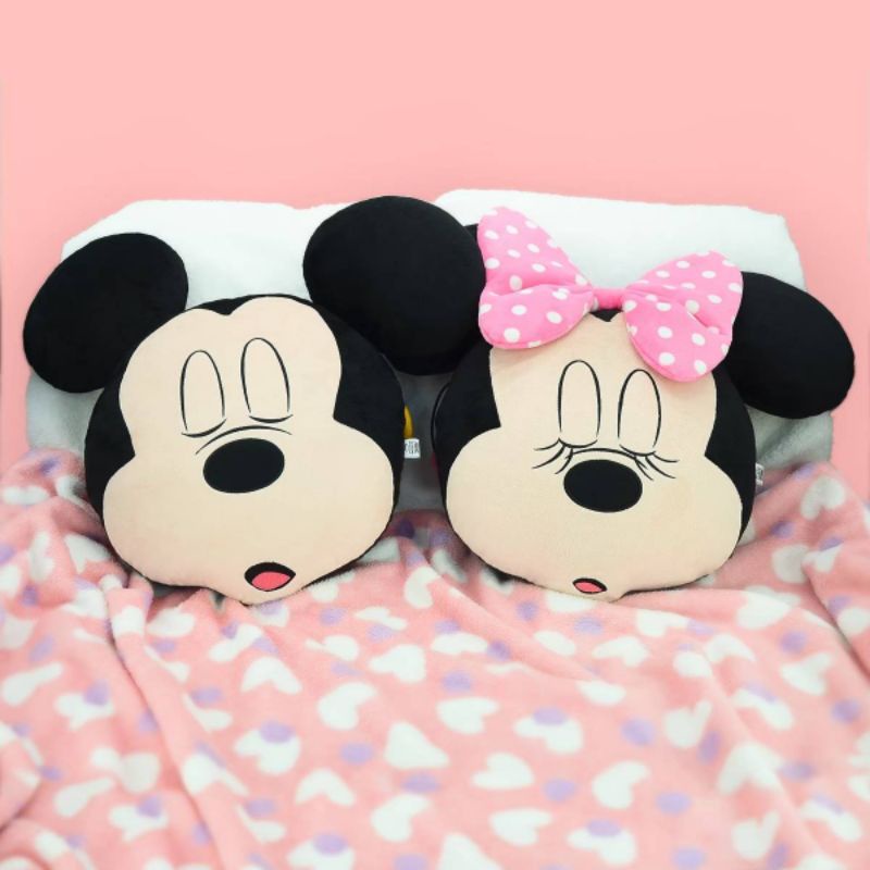 หมอนอิงหน้า Mickey & Minnie Sleepy | Shopee Thailand