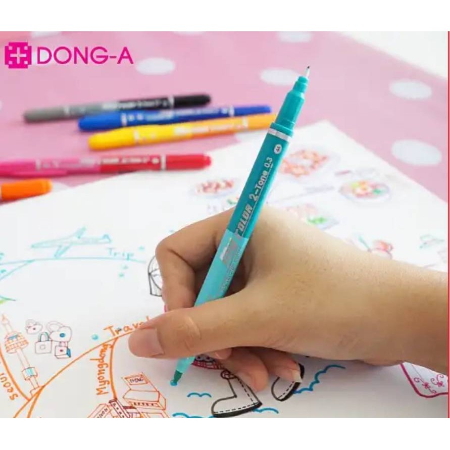 ปากกาสี my color 2 Tone Dong-A mc3 | Shopee Thailand