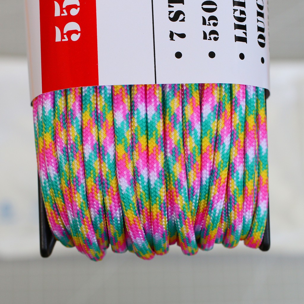 #117 FUNNY DAY เชือกพาราคอร์ด PARACORD 550 คุณภาพสูง ขนาด 100 ฟุต ...