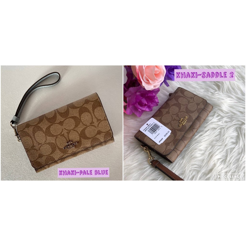 Coach แท้ ️ พร้อมส่ง กระเป๋าสตางค์ใส่โทรศัพท์ได้ | Coach Flap Phone ...