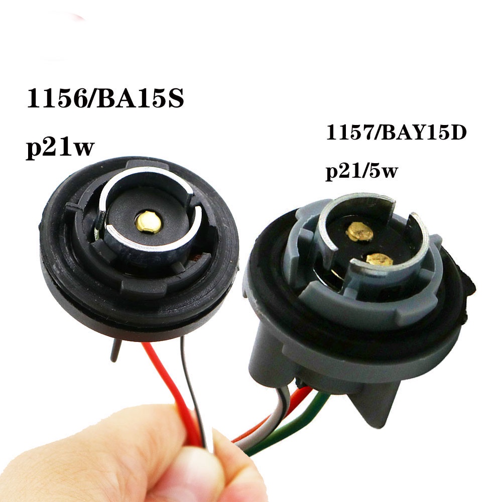 1pcs S25 1156 BA15S P21W 1157 BAY15D P21/5W รถ Auto LED หลอดไฟซ็อกเก็ต ...