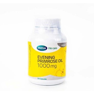 MEGA EVENING PRIMROSE OIL 1000 MG CAPSULES - น้ำมันอีฟนิ่ง พริมโรส เมก ...