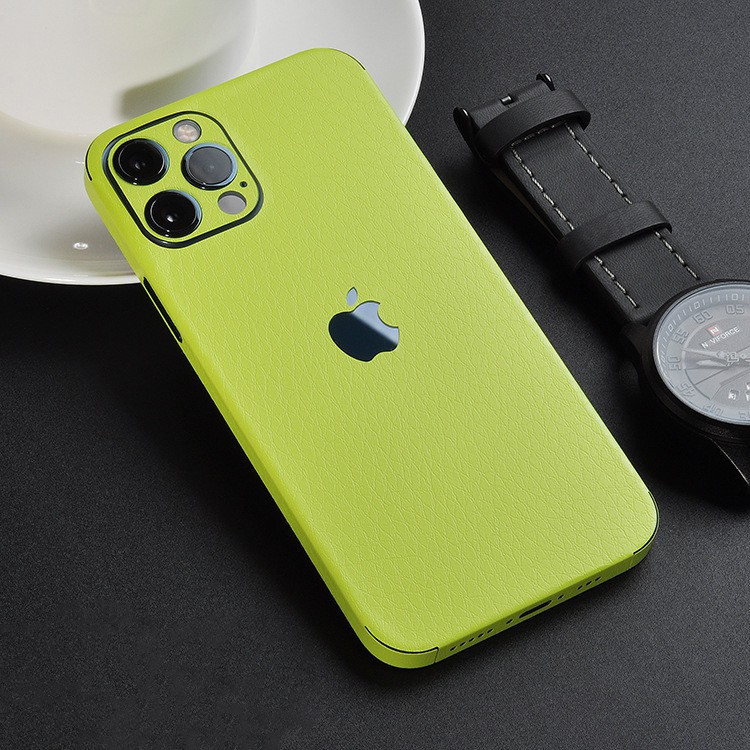 พร้อมส่ง สติ๊กเกอร์ iPhone 12 Pro Max Mini Simulated Leather 360 ...