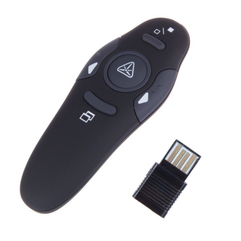 Wireless Presenter USB Remote Control Presentation Mouse Laser Pointer ...