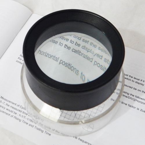 แว่นขยายฐานกลม Ø 65 มม. กำลังขยาย 5x (5x Cylinder Magnifier Ø 65 mm ...