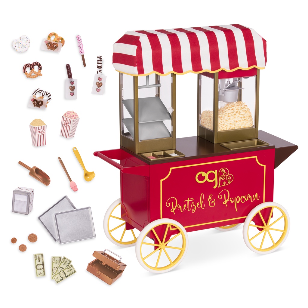 Our Generation -PRETZEL & POPCORN CART (BD37931Z) - เซ็ตอุปกรณ์รถขาย ...