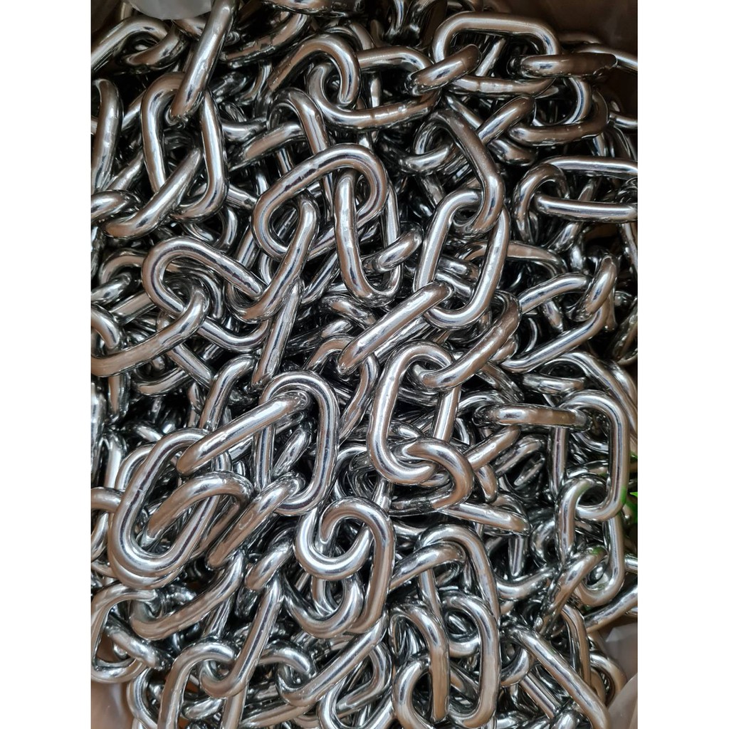 Stainless Chain 8MM. Marine Grade 316 โซ่สแตนเลสเกรด 316 ความยาวเส้นละ ...