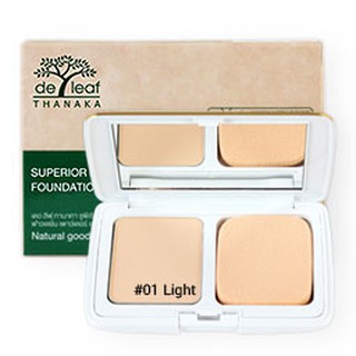 De leaf Tanaka , แป้งพัฟผสมรองพื้น SPF20 PA++ ,สำหรับผิวแพ้ง่าย , เดอ ...