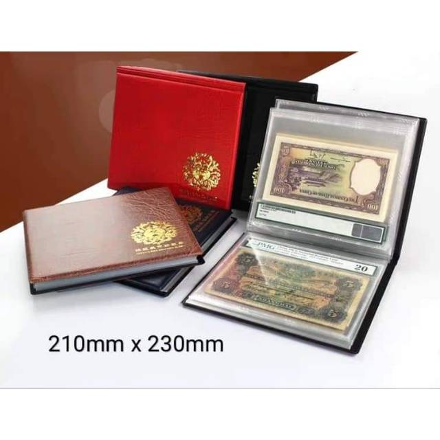 อัลบั้มธนบัตร PMG แบบใส (210 มม. x 230 มม.) | Shopee Thailand