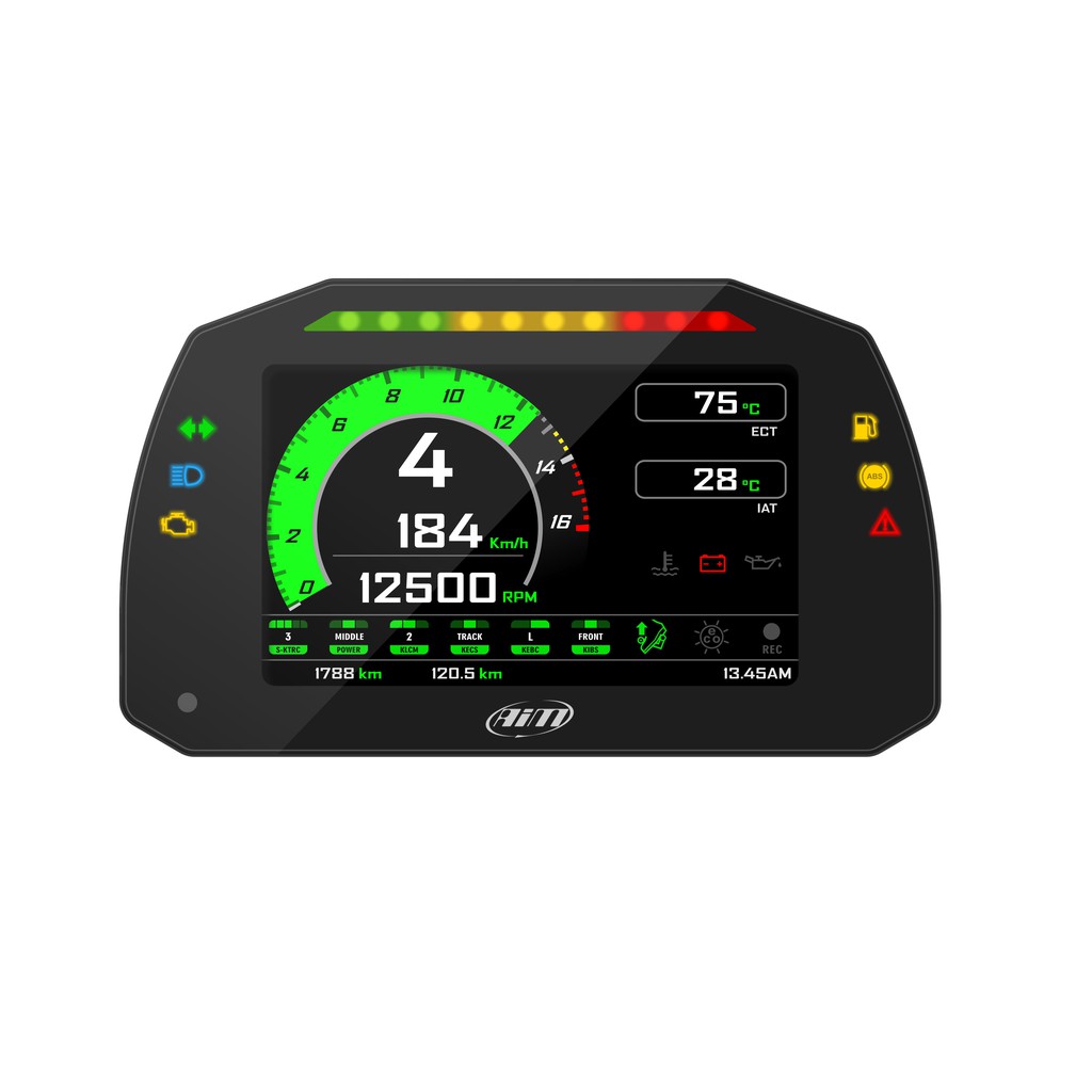 AiM MXK10 Dash display [หน้าจอสีขนาด 5 นิ้วสำหรับ Kawasaki Ninja ZX-10R ...