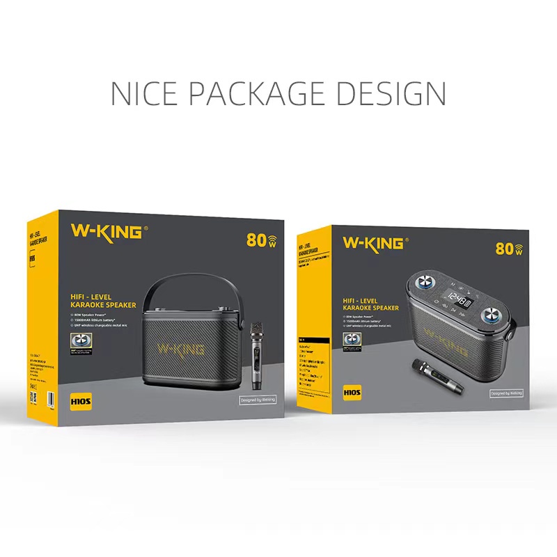 W-king H10S 80W รุ่นใหม่ล่าสุด 1ไมค์ กำลังขับ 80W ดีไซน์สวย เบสแน่น เสียงกระหึ่ม เสียงดี เสียง ...