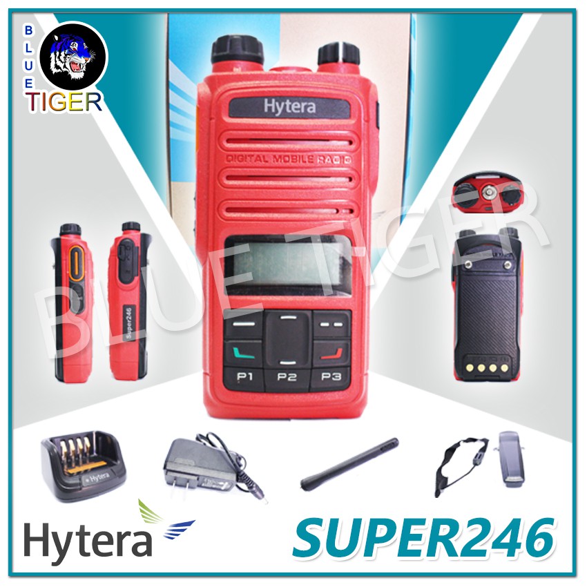 วิทยุสื่อสารราคาถูก HYTERA SUPER 246 ระบบดิจิตอล WALKIE TALKIE 5W (สีแดง) | Shopee Thailand