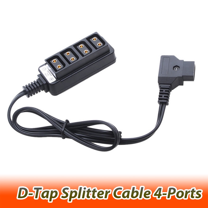 D-Tap Splitter Cable 4-Ports สายแยกพอร์ท D-Tap จากแบตเตอรี่ V-Mount ...