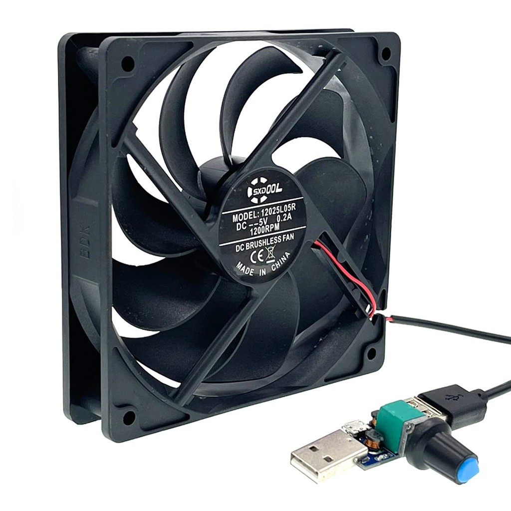 120mm Mini USB Cooling Fan,Router Fans,for DIY PC Cooler TV Box ...