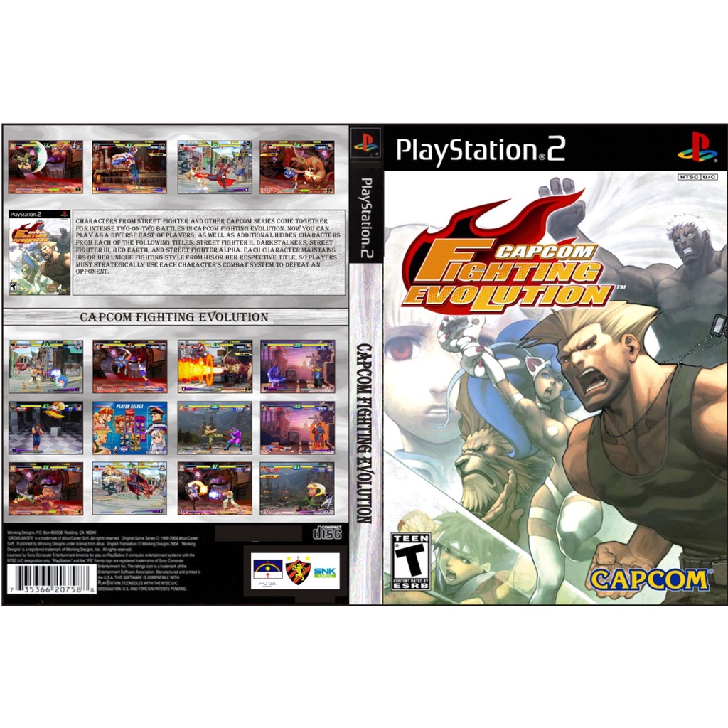 แผ่นเกมส์ PS2 Capcom Fighting Evolution คุณภาพ ส่งไว (DVD) | Shopee ...