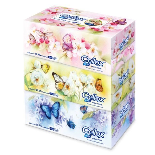 Cellox Flower เซลล็อกซ์ ฟลาวเวอร์ กระดาษเช็ดหน้า กระดาษทิชชู่ ขนาด 140/ ...
