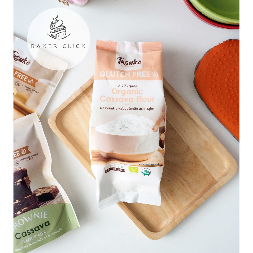 TASUKO แป้งฟลาวมันสำปะหลัง ออร์แกนิค ไม่มีกลูเตน แป้งทำเค้ก All purpose ...